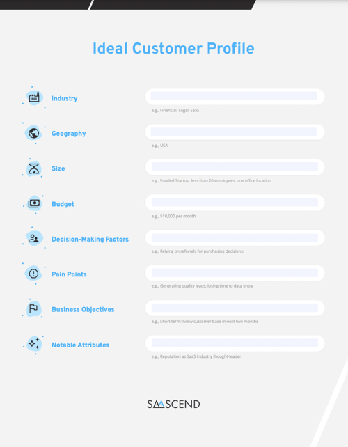 SaaScend's Ideal Customer Profile (ICP) Template